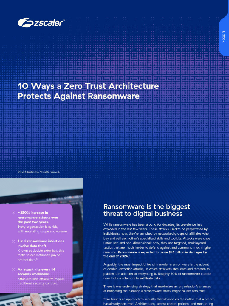 zero-trust-against-ransomware | PDF | Ransomware | Security