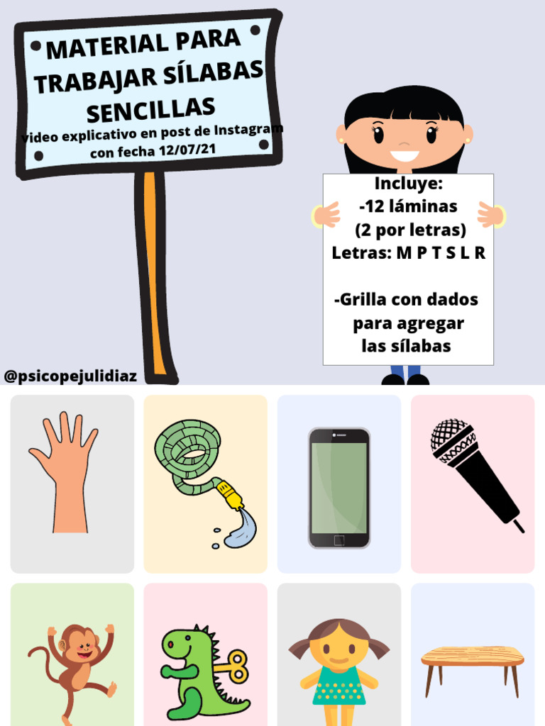 Juego Sílabas | PDF