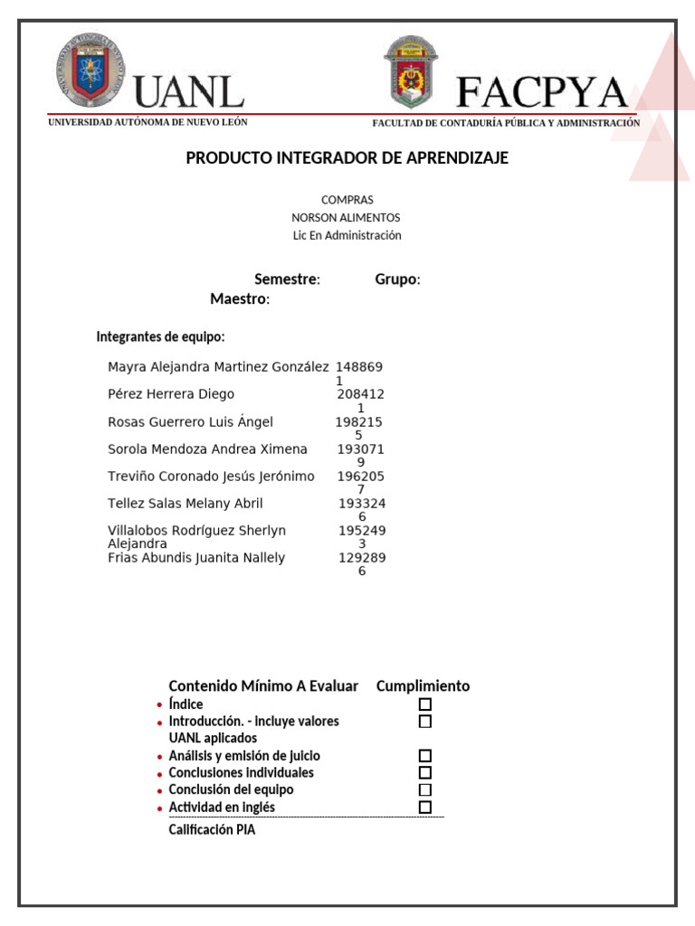Pia Compras Eq3 | PDF | Costo de la vida | Calidad (comercial)