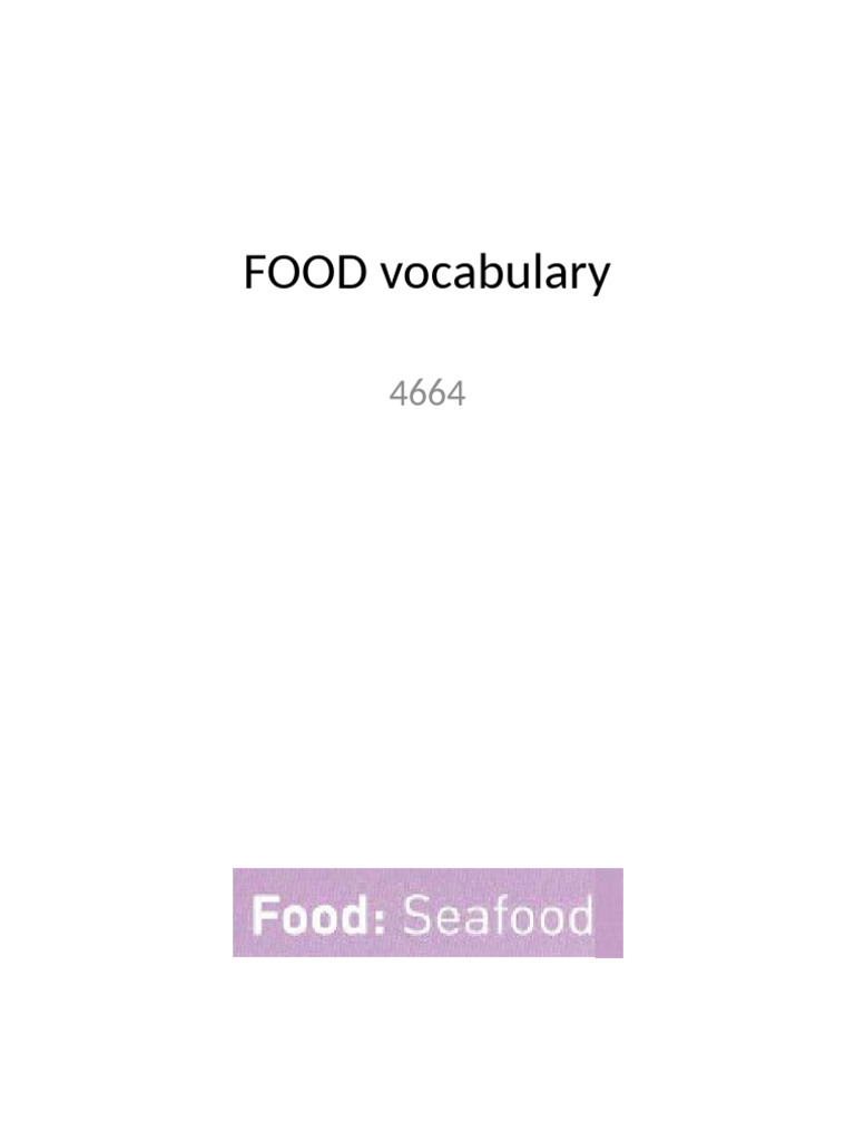 Food - Glossaries - Cópia | PDF | Steak | Beef