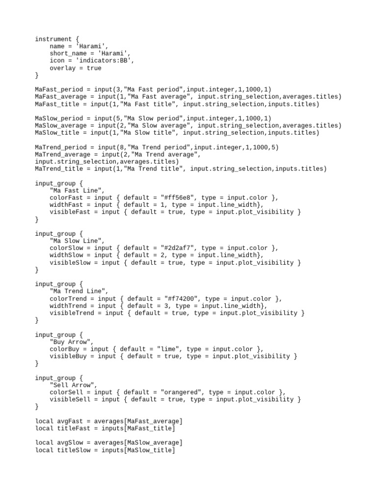 Harami LuaScript | PDF