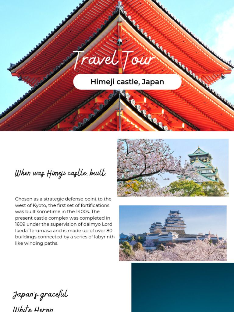 White Red Simple Minimalist Travel Tour Japan Presentation PDF | PDF