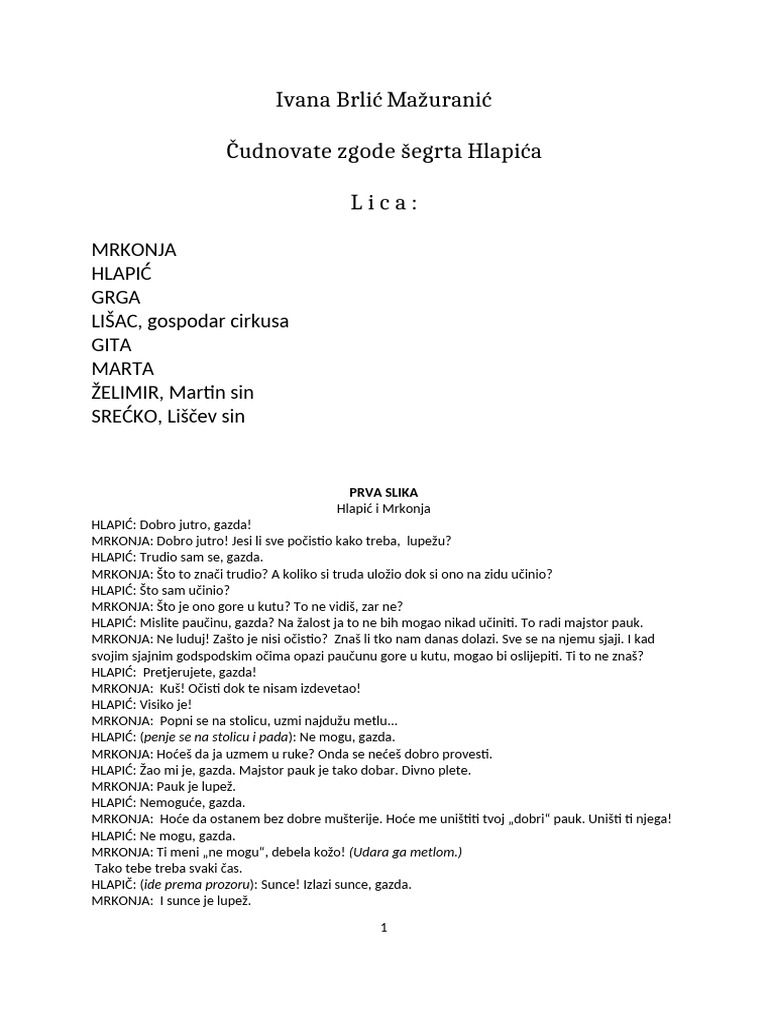 CUDNOVATE ZGODE SEGRTA HLAPICA | PDF