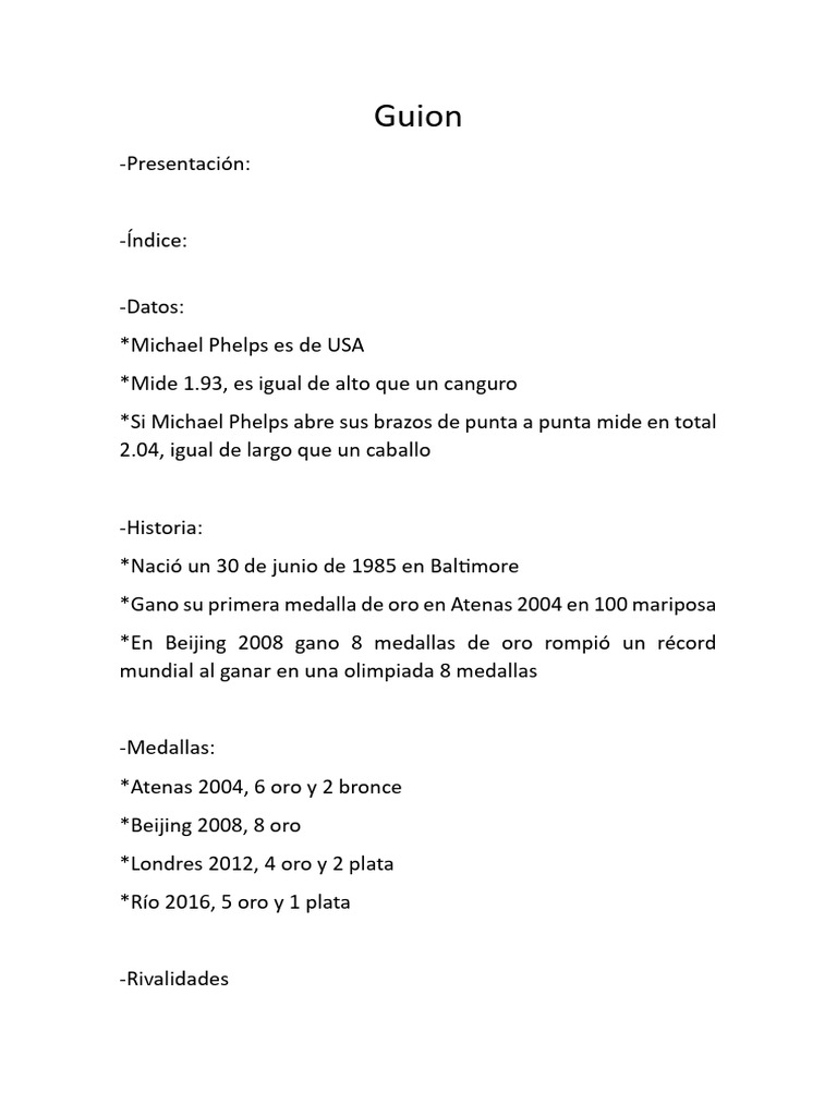 Guion Michael Phelps | PDF