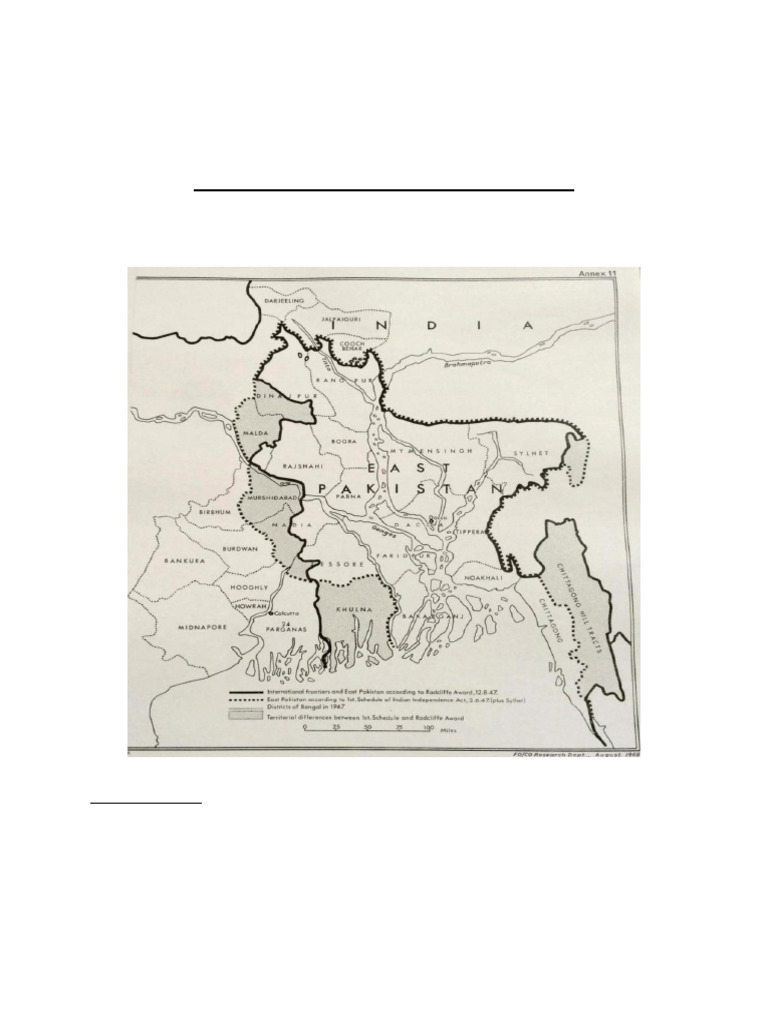Undivided Independent Bengal Scheme | PDF | Bengal | Partition Of India