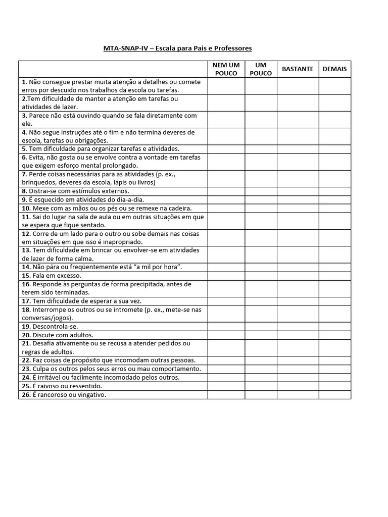 SNAP Escala PDF | PDF