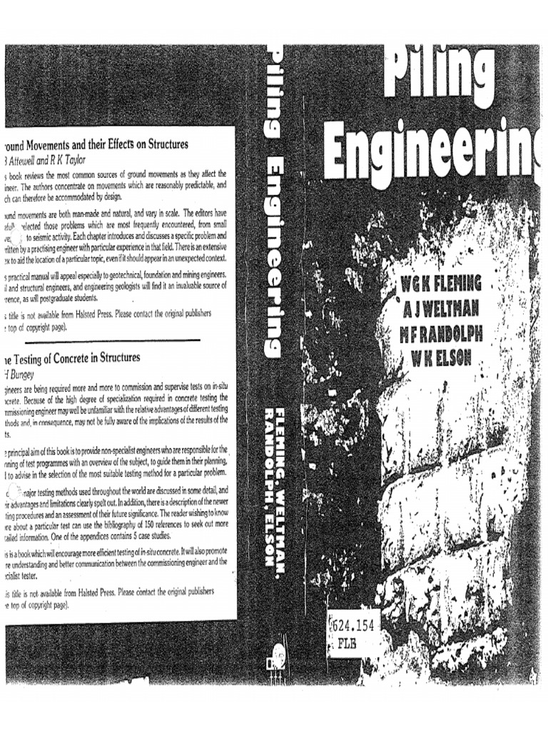 Piling engineering @EngBook | PDF