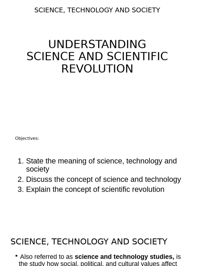Science, Technology, and Society Overview | PDF | Science | Theory