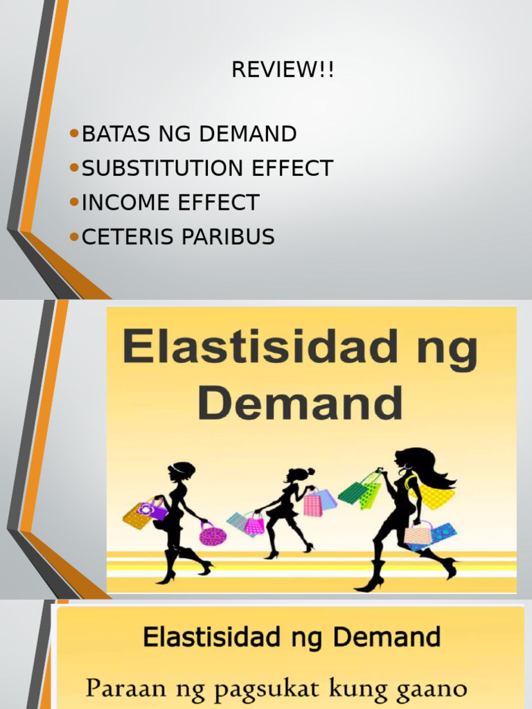 ELASTISIDAD NG DEMAND | PDF