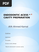 Access Opening | PDF | Dental Anatomy | Dentistry Branches