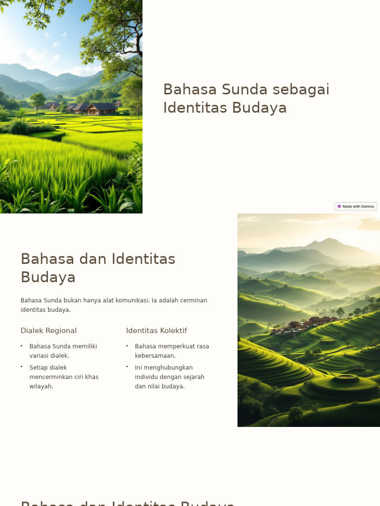 Bahasa Sunda Sebagai Identitas Budaya | PDF