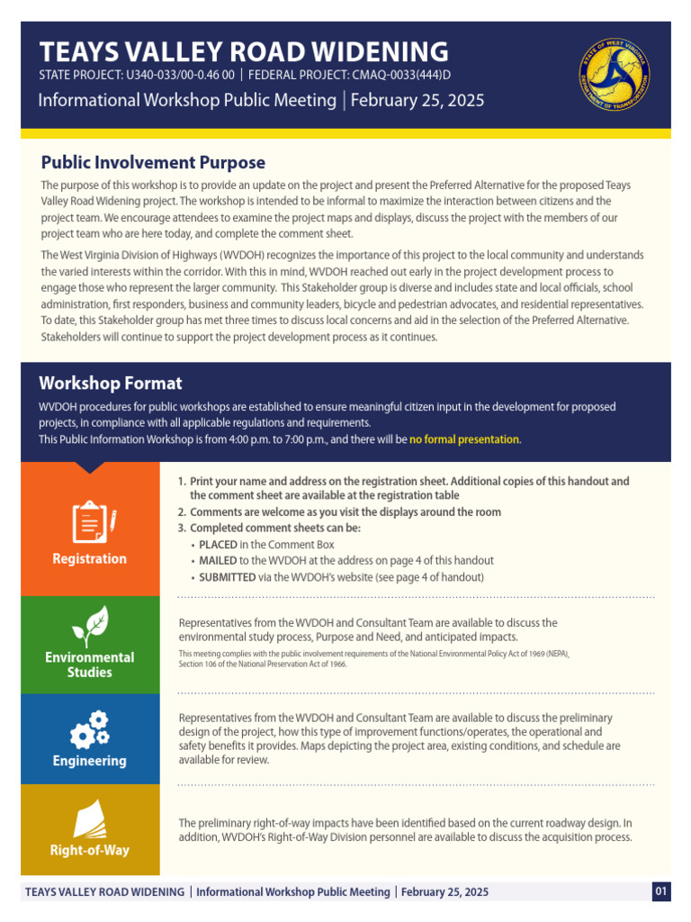 Teays Valley Road Widening | PDF | Traffic | Transport