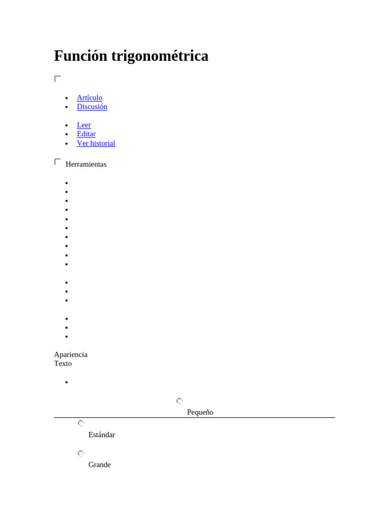 Función trigonométrica | PDF | Funciones trigonométricas | Trigonometría