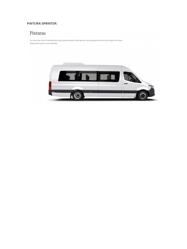 Pintura Sprinter | PDF