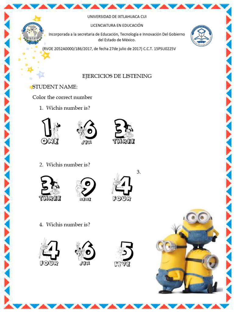 Ejercicios de Listening para Estudiantes | PDF
