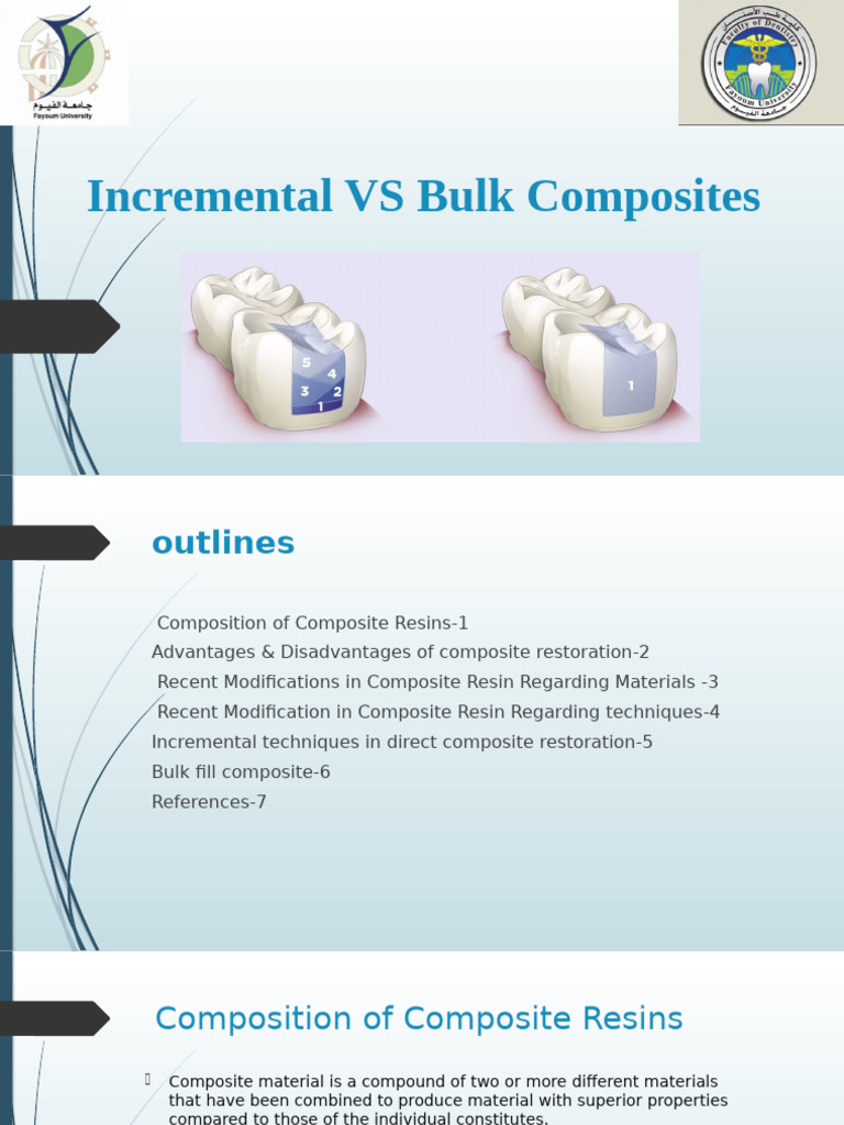 Incremental vs Bulk Fill Composites | PDF | Dental Composite | Physical ...