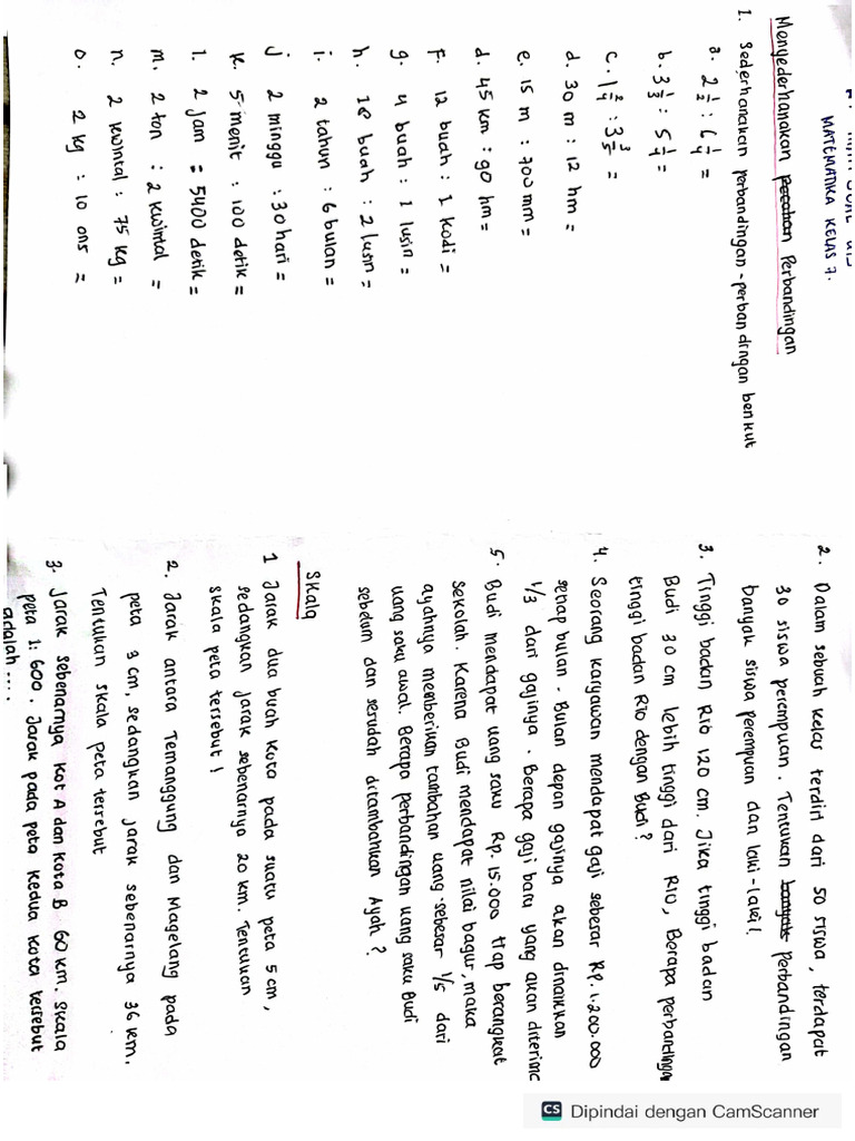 Latihan Soal MTK kelas 7 SMP | PDF