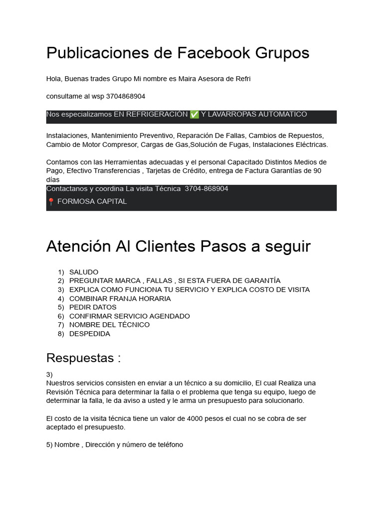 Publicaciones de Facebook | PDF