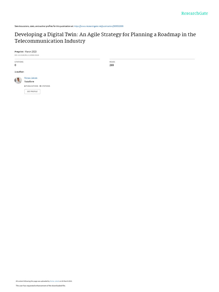 DevelopingaDigitalTwinAnAgileStrategyforPlanningaRoadmapintheTelecommunicationIndustryNiclasJako ...