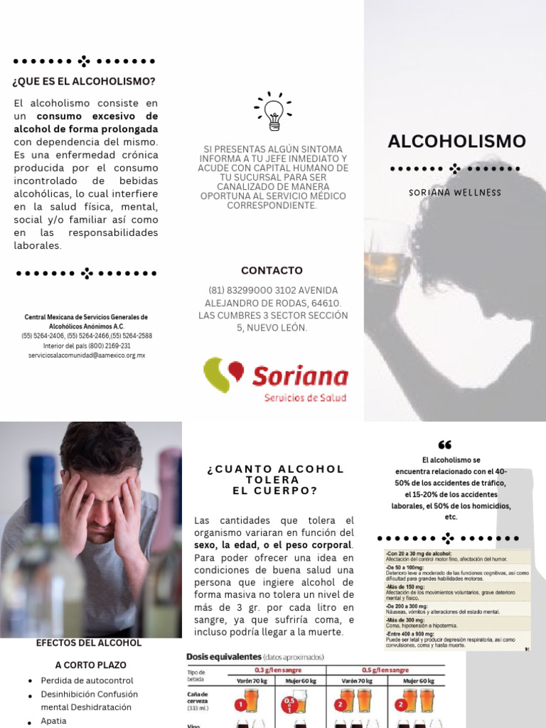 Efectos y riesgos del alcoholismo | PDF | Alcoholismo | Enfermedades y ...