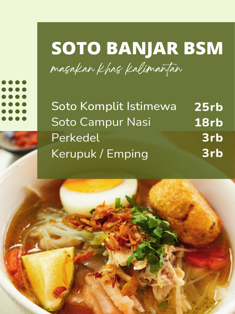 Soto Banjar BSM | PDF