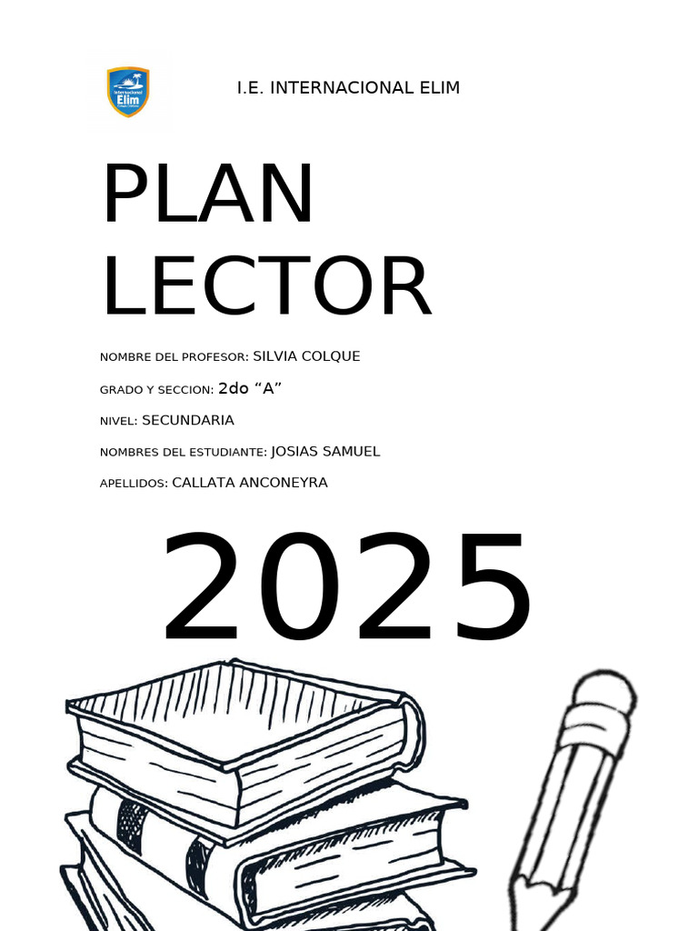 Caratula - Plan Lector | PDF