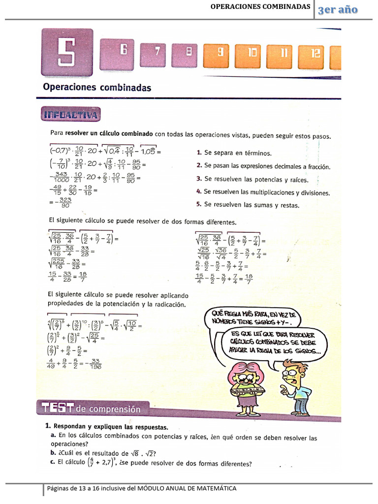 Operaciones Combinadas | PDF