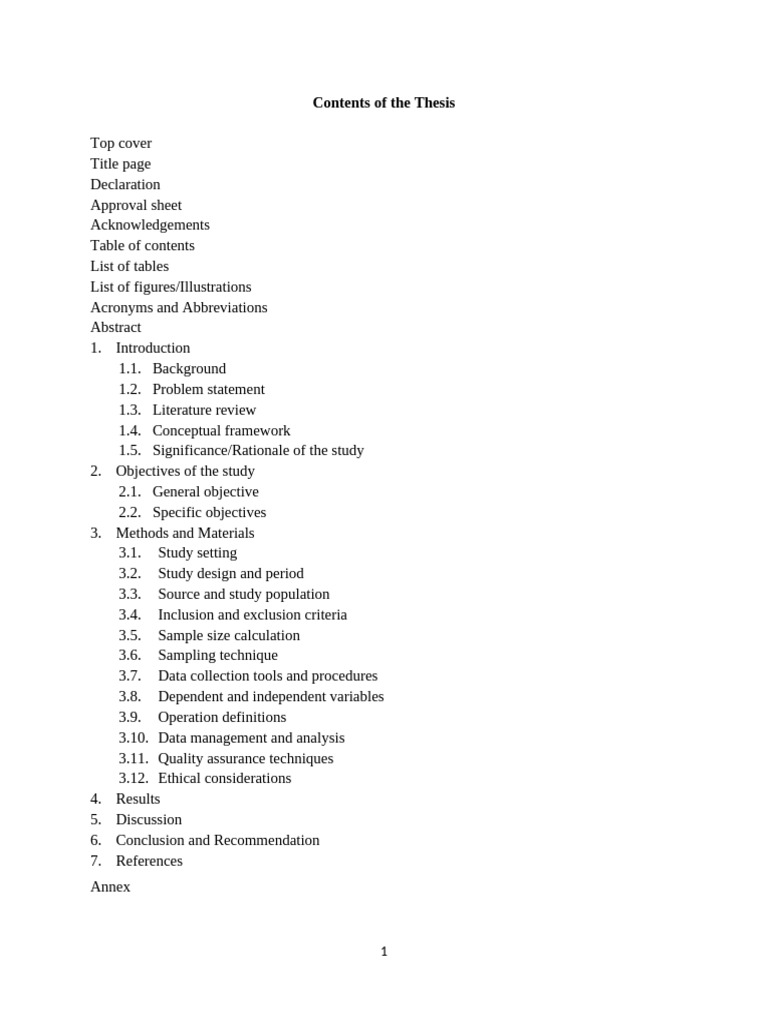 Thesis Formatting Guidelines and Structure | PDF | Thesis | Sampling ...