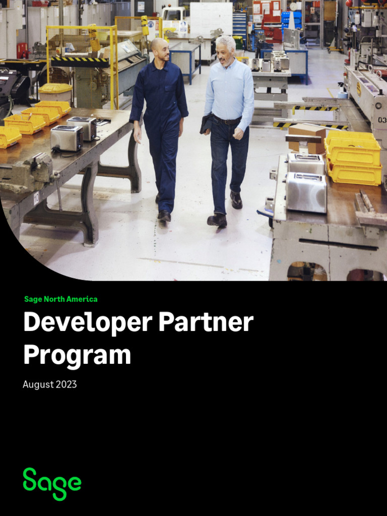 Sage NA Developer Partner Program | PDF | Software | Information Technology