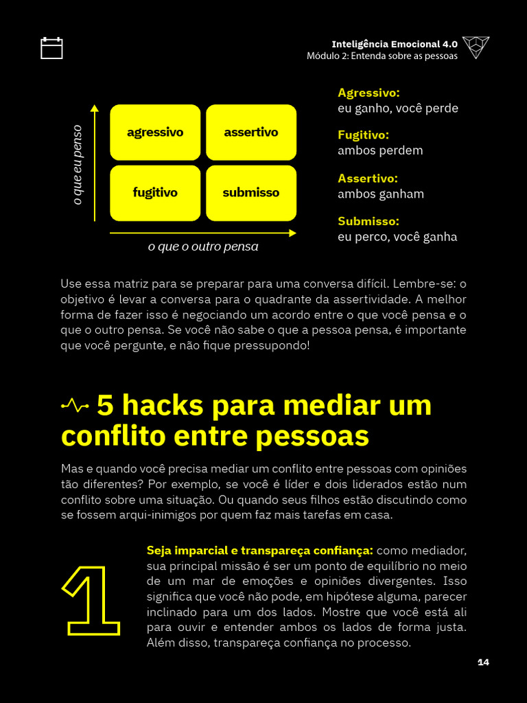 Matriz Da Assertividade | PDF