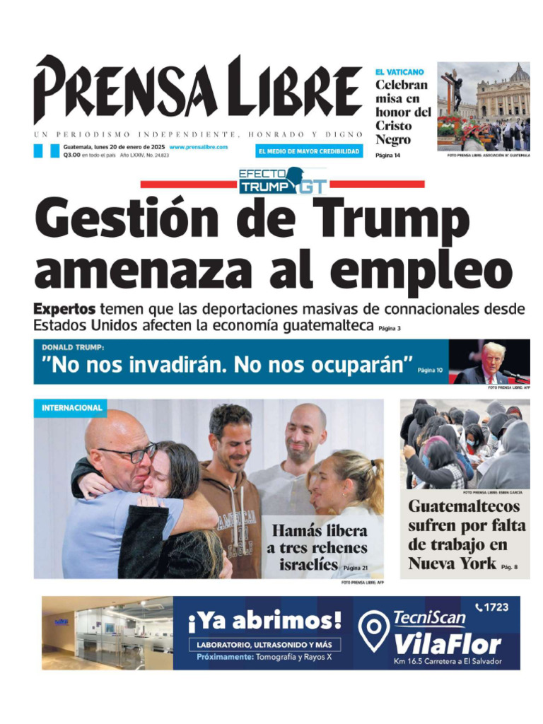 20 01 2025 Prensa Libre | PDF
