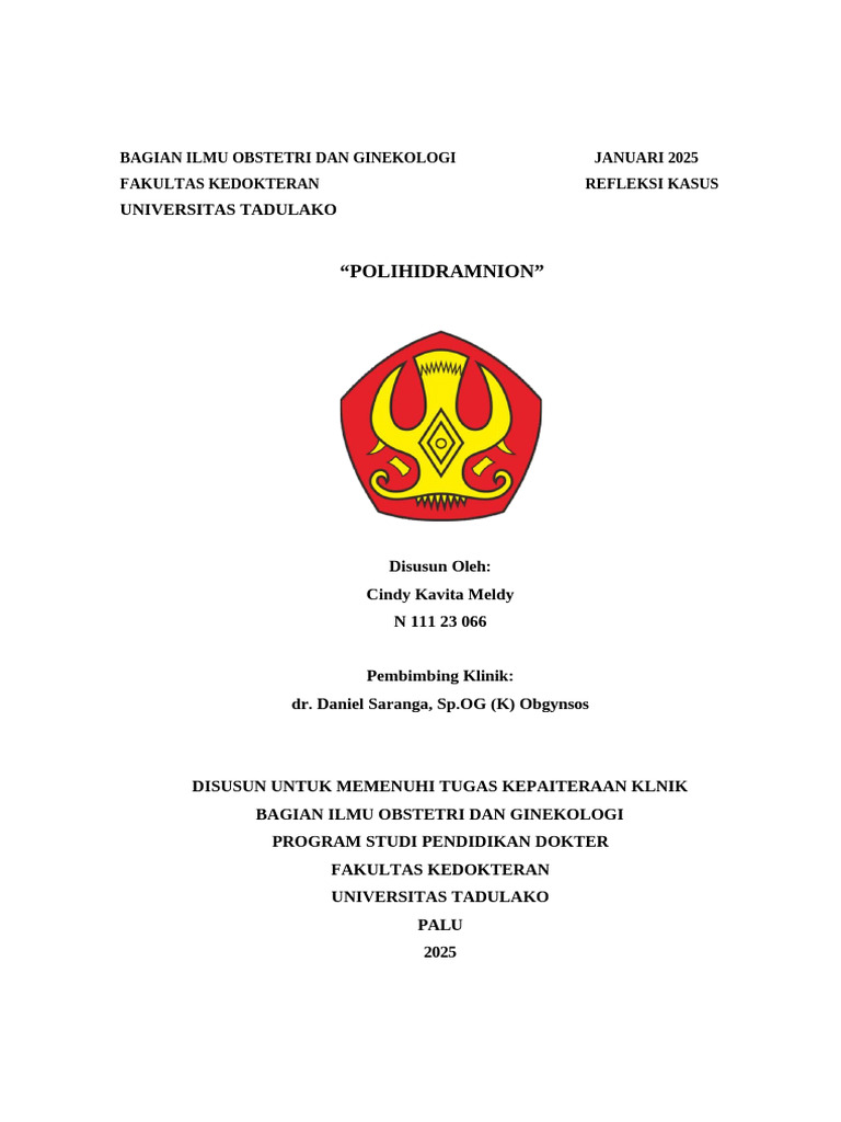 REFKA - Cindy Kavita Meldy - Polihidramnion | PDF