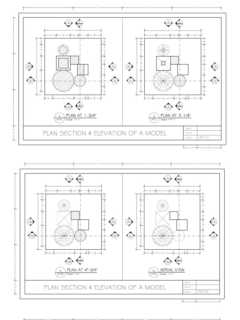 Model Plans Elevations & Sections 30-8-2023 | PDF