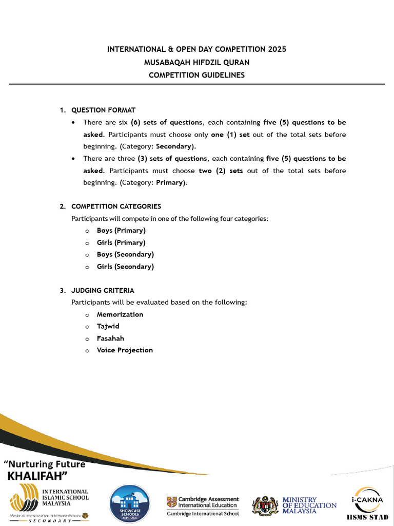 ID & OD Competition 2025 - Guideline | PDF