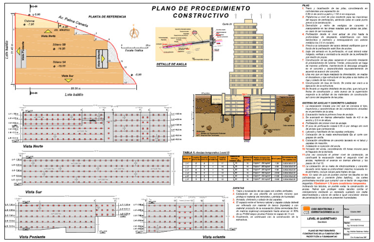 EMS Level LLL, Querétaro Plano de Procedimiento Constructivo | PDF