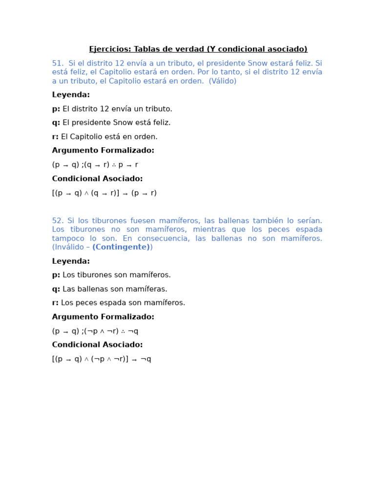 Guía de Ejercicios - Condicional Asociado - Formalizado | PDF