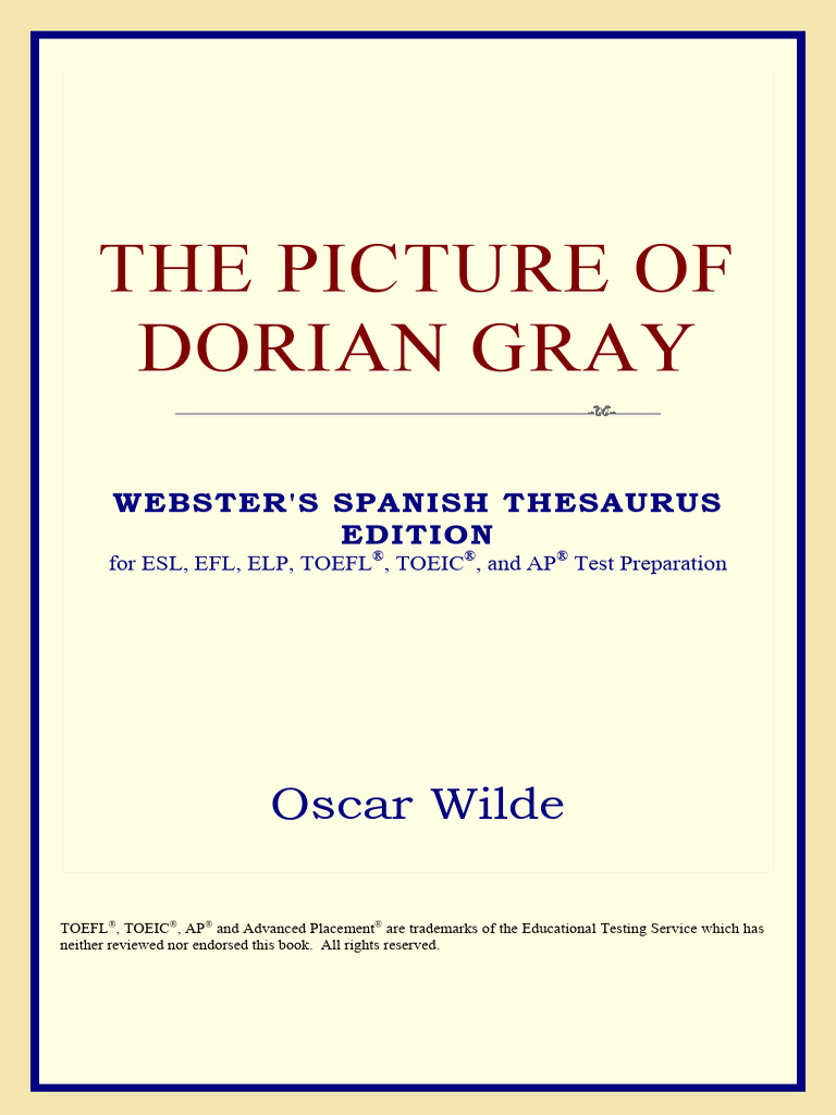Oscar Wilde - The Picture of Dorian Gray (Webster's Spanish Thesaurus ...