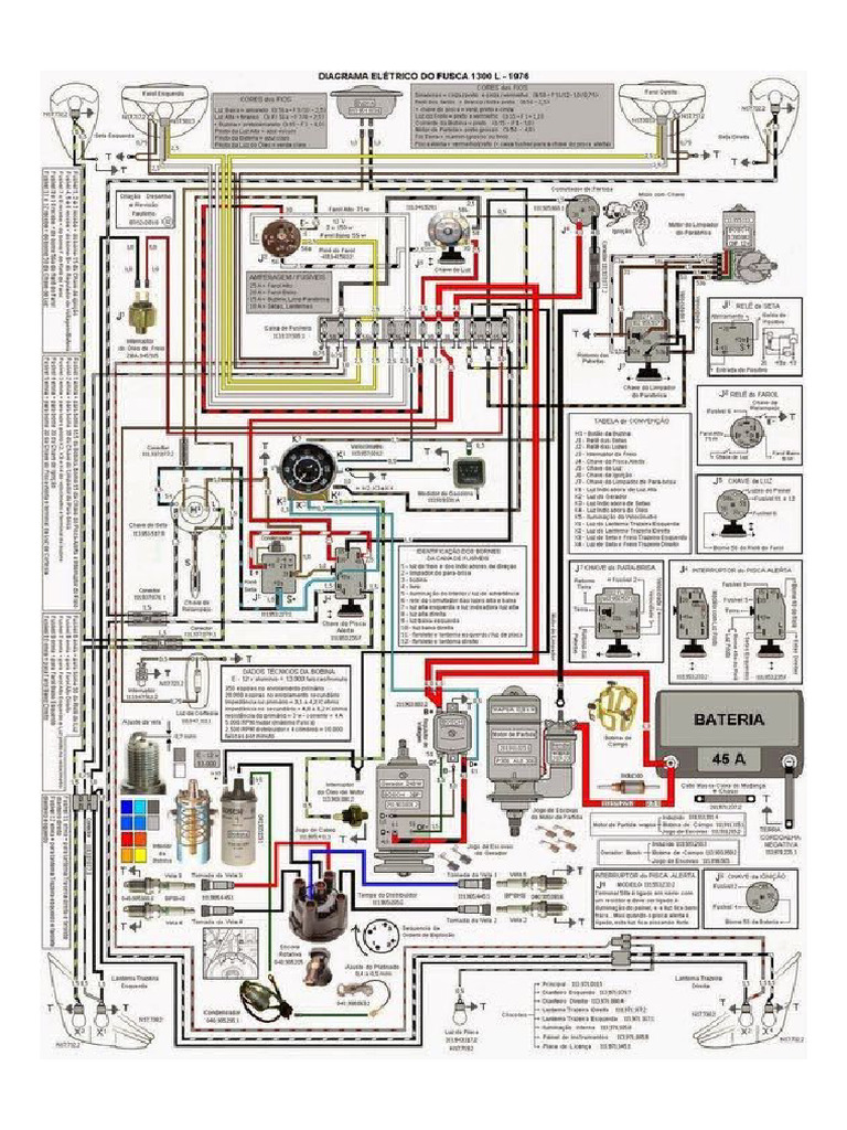 Esquema El Trico Fusca 1300 L Jpg | PDF