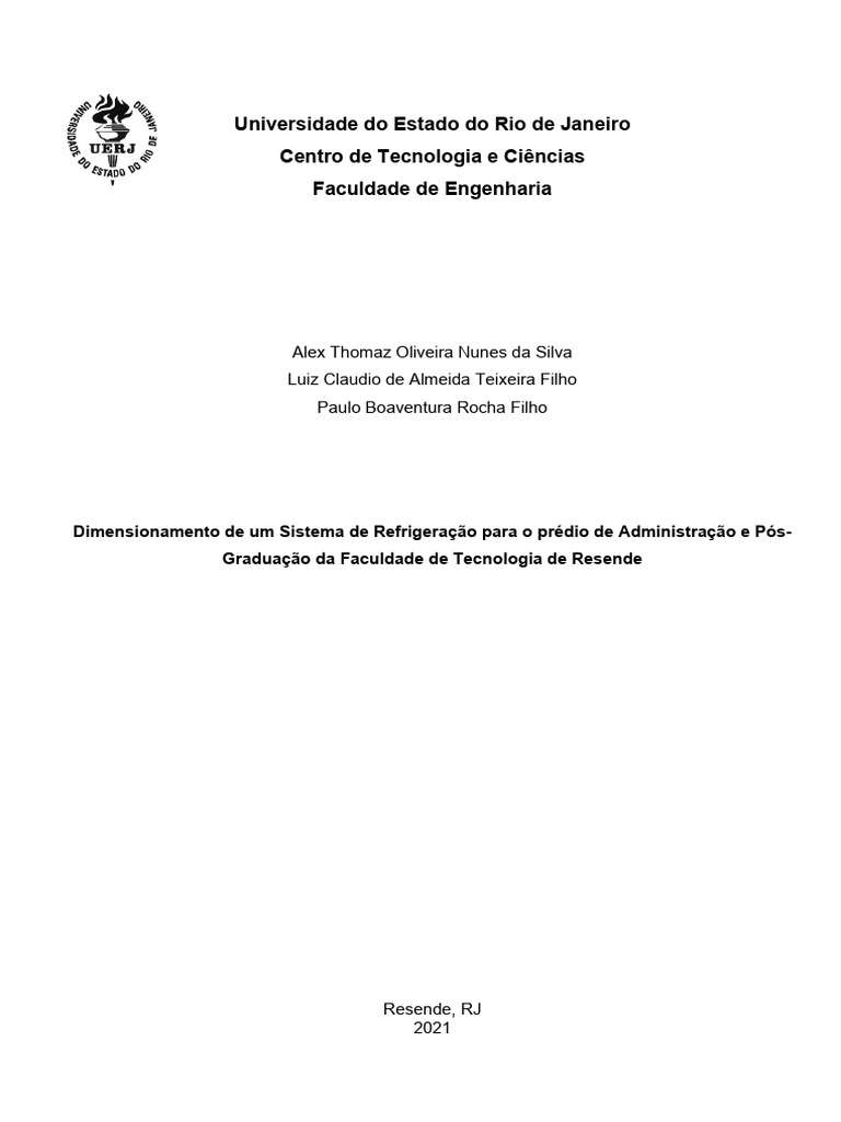 Dimensionamento de Refrigeração em Resende | PDF | Ar condicionado ...