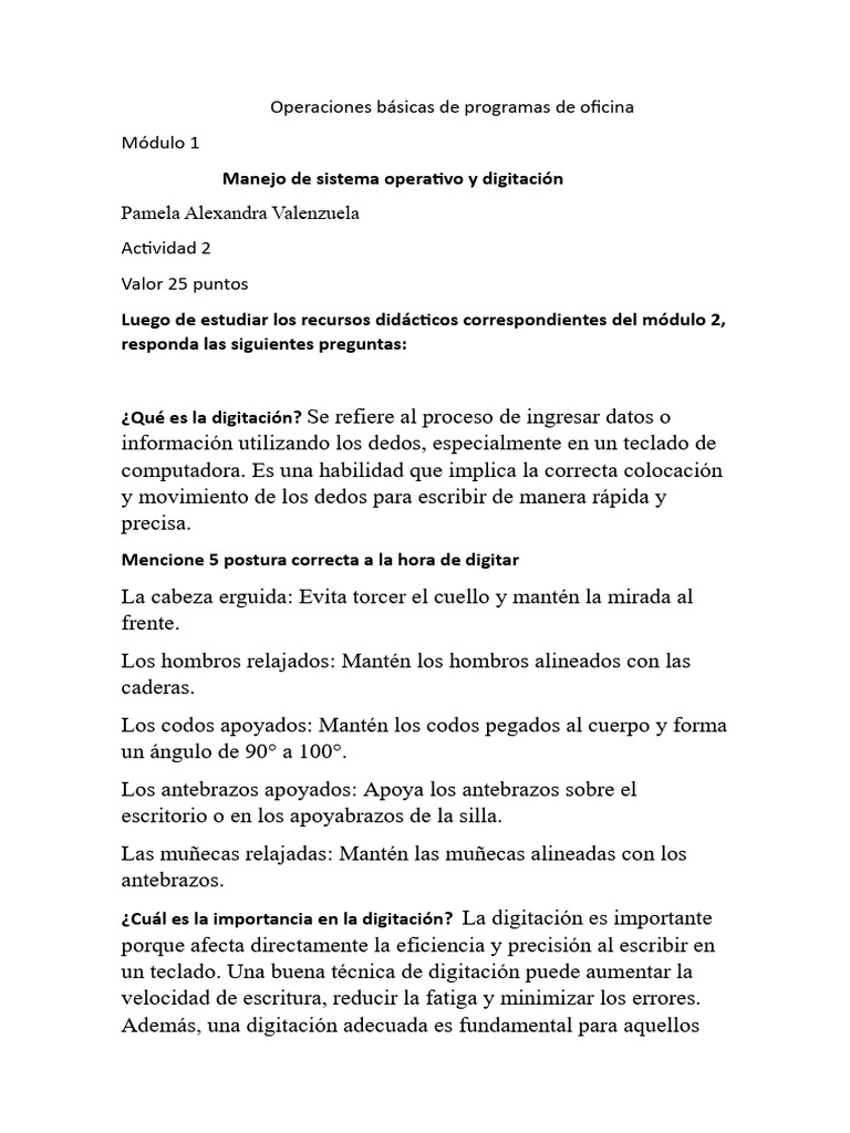 Actividad 2 de Infotep | PDF