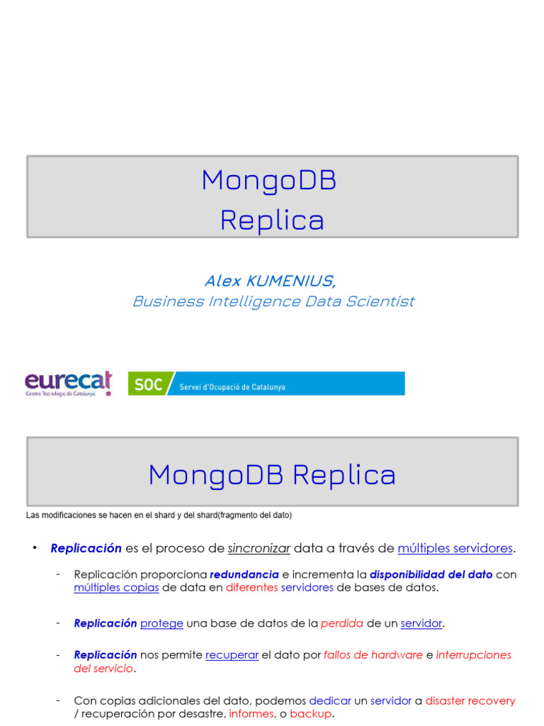 E54b MongoDB Replica | PDF | Mongo Db | Software