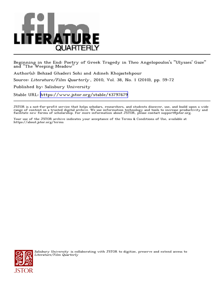Beginning in The End - Poetry of Greek Tragedy | PDF | Greek Mythology | Tragedy