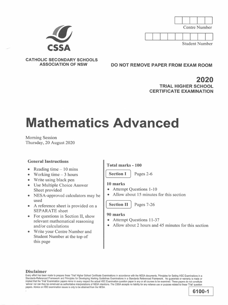 CSSA Adv Trials 2020 | PDF