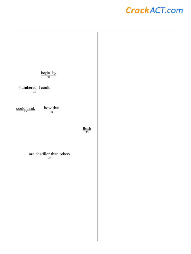 ACT English Practice Test 31 | PDF | Sentence (Linguistics) | Linguistics