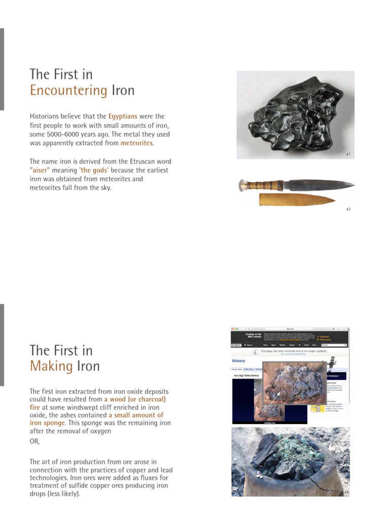 The First in Iron: Encountering | PDF | Iron | Smelting