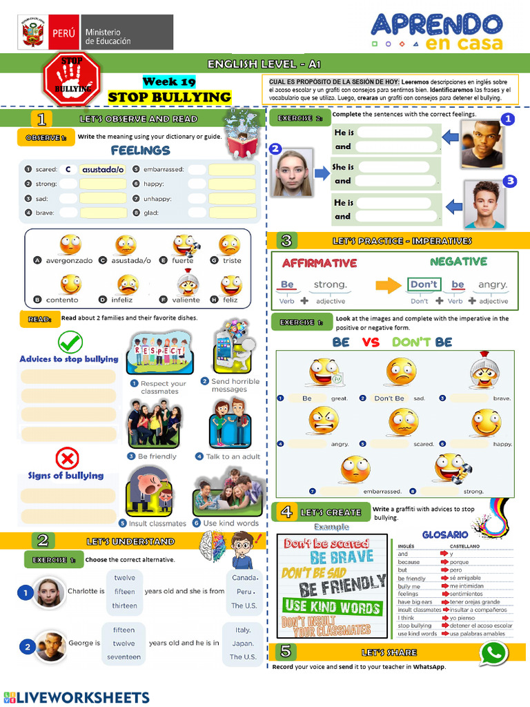 Actividades para Detener el Bullying en Primaria | PDF