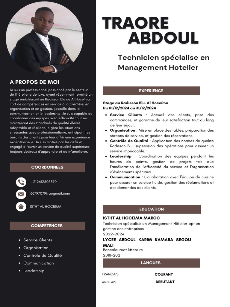 CV pour Hôtellerie de Luxe | PDF | Hôtellerie | Business