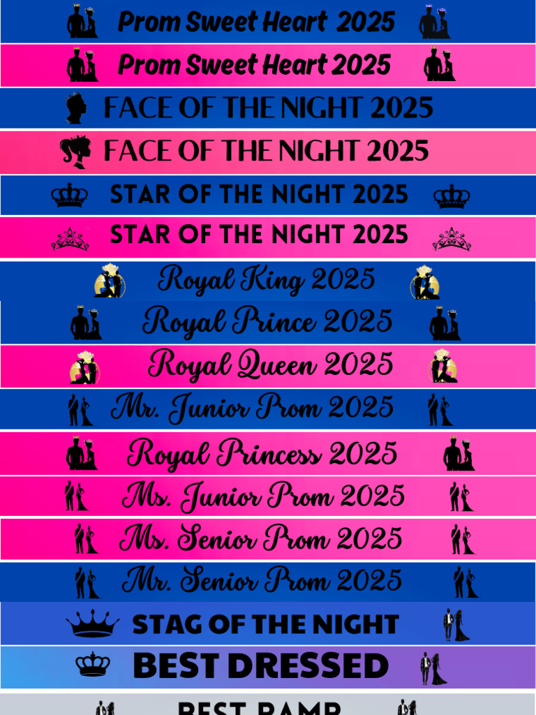 2025 Prom Awards and Titles List | PDF