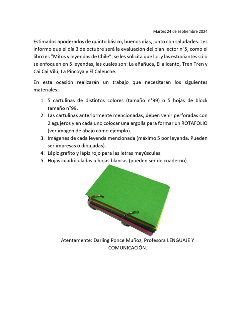 Evaluación Plan Lector 5 | PDF
