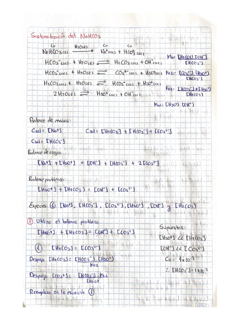 Sistematización NaHCO3 | PDF